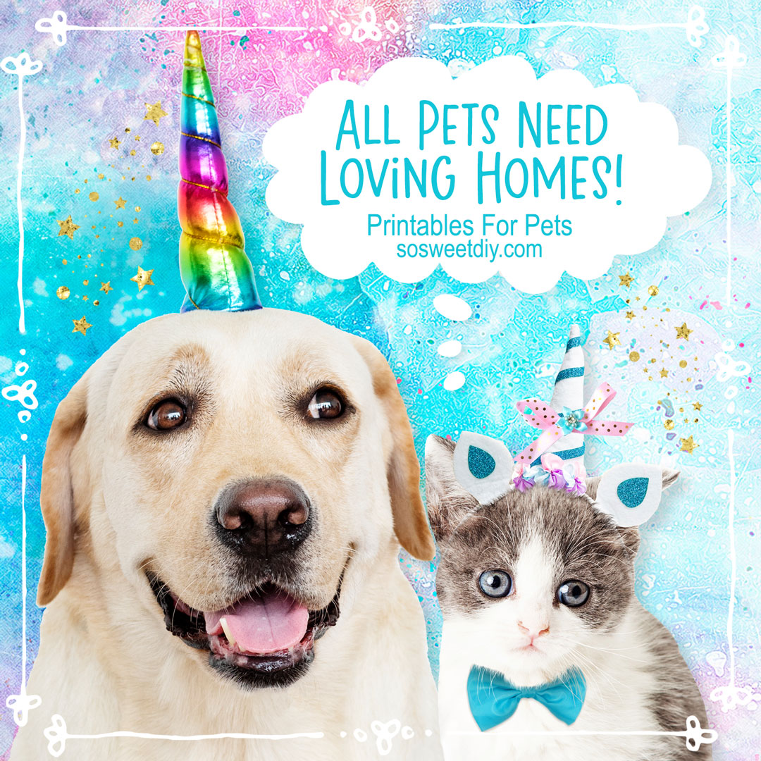 Kids' Pet Party Printables Activity Set | So Sweet DIY