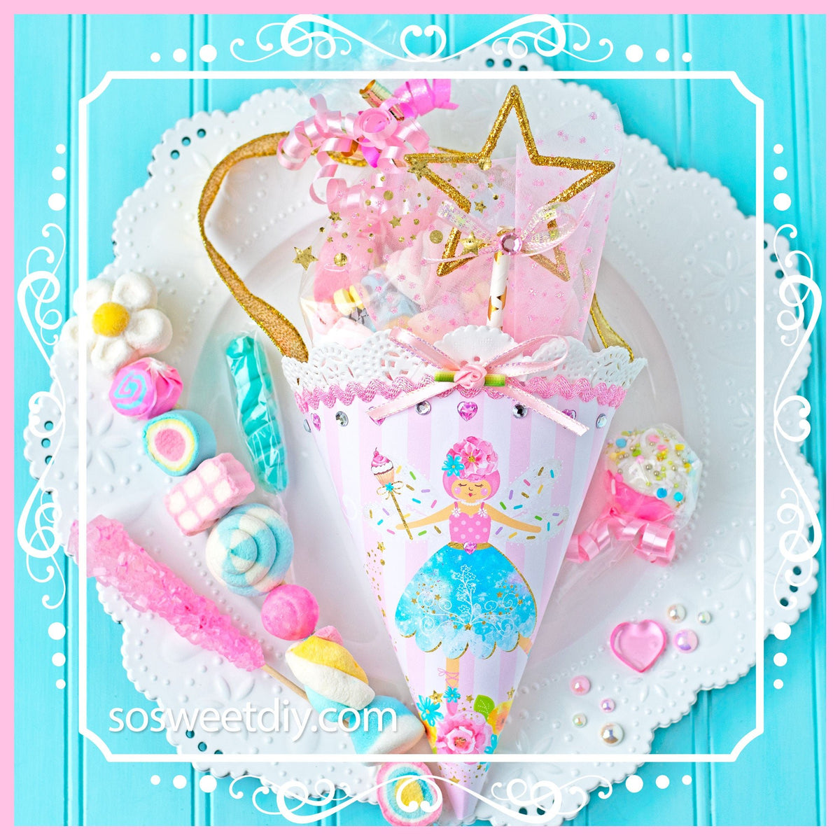 Make a Magical Fairy Cone Party Favor! | So Sweet DIY